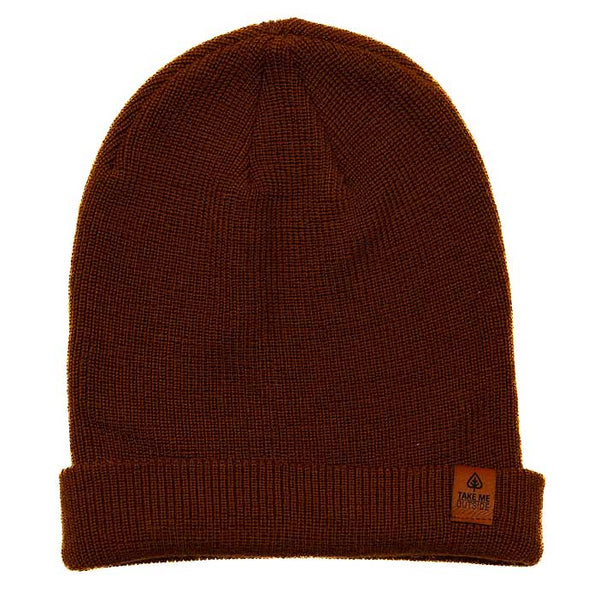 Brown Merino Wool Toque - Take Me Outside