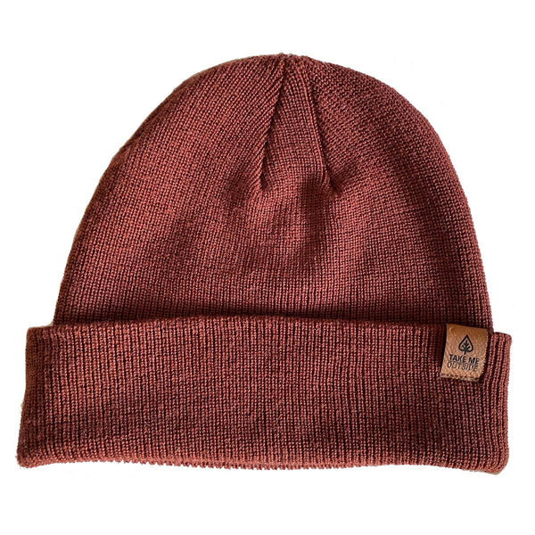 Burgundy Merino Wool Toque - Take Me Outside